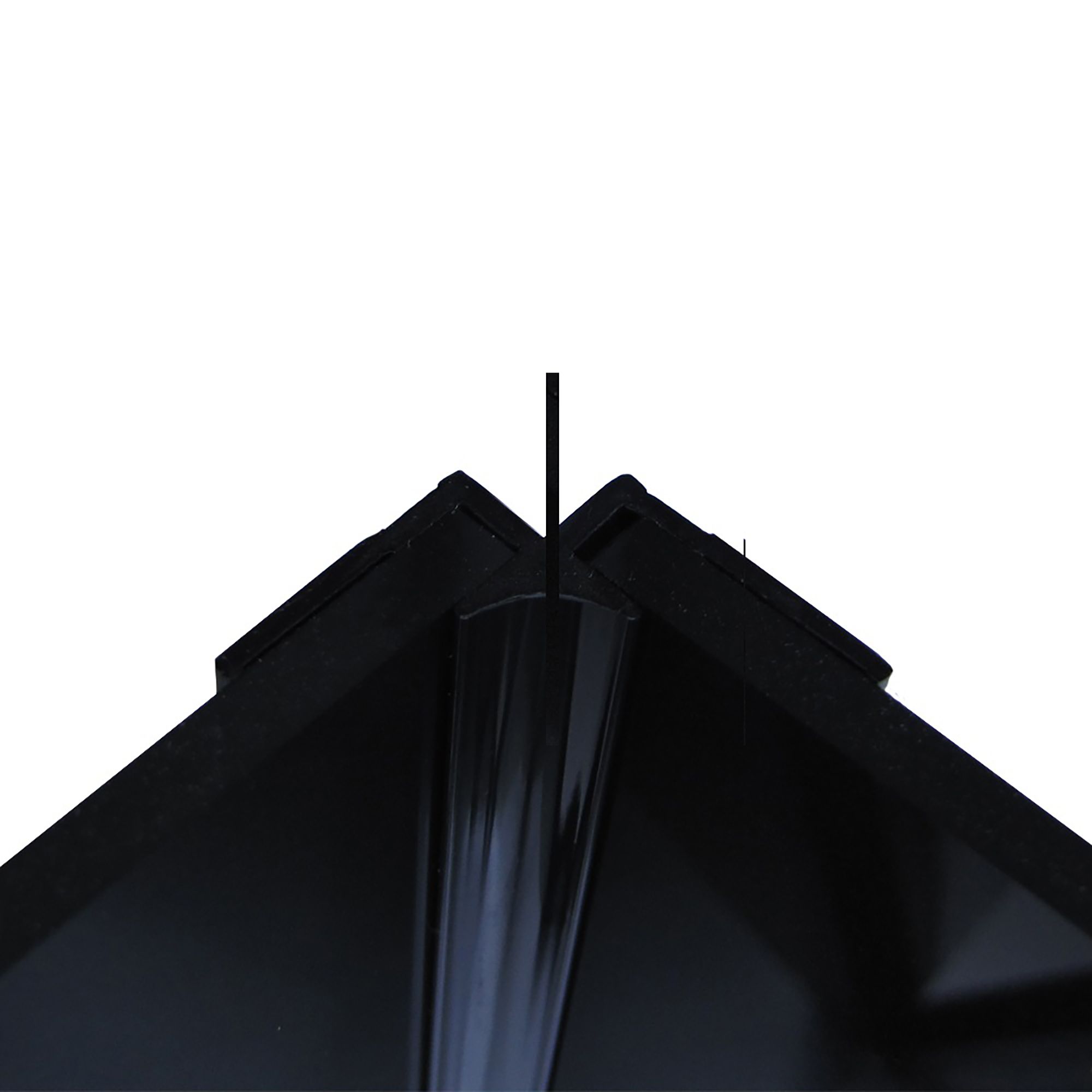 Splashwall Straight Panel internal corner joint (L)2440mm (T)4mm - Black