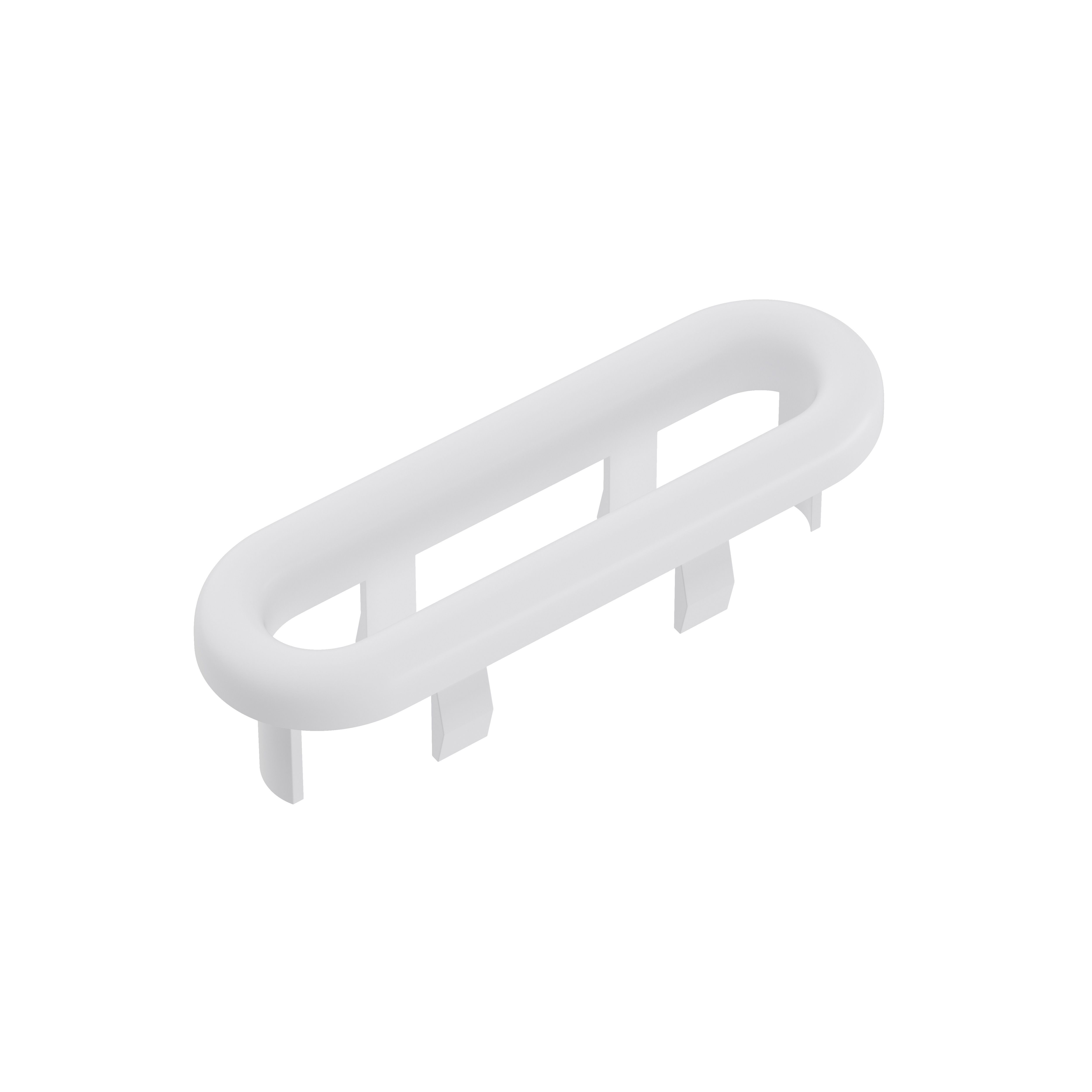 Standon Matt White Plastic Basin Overflow trim