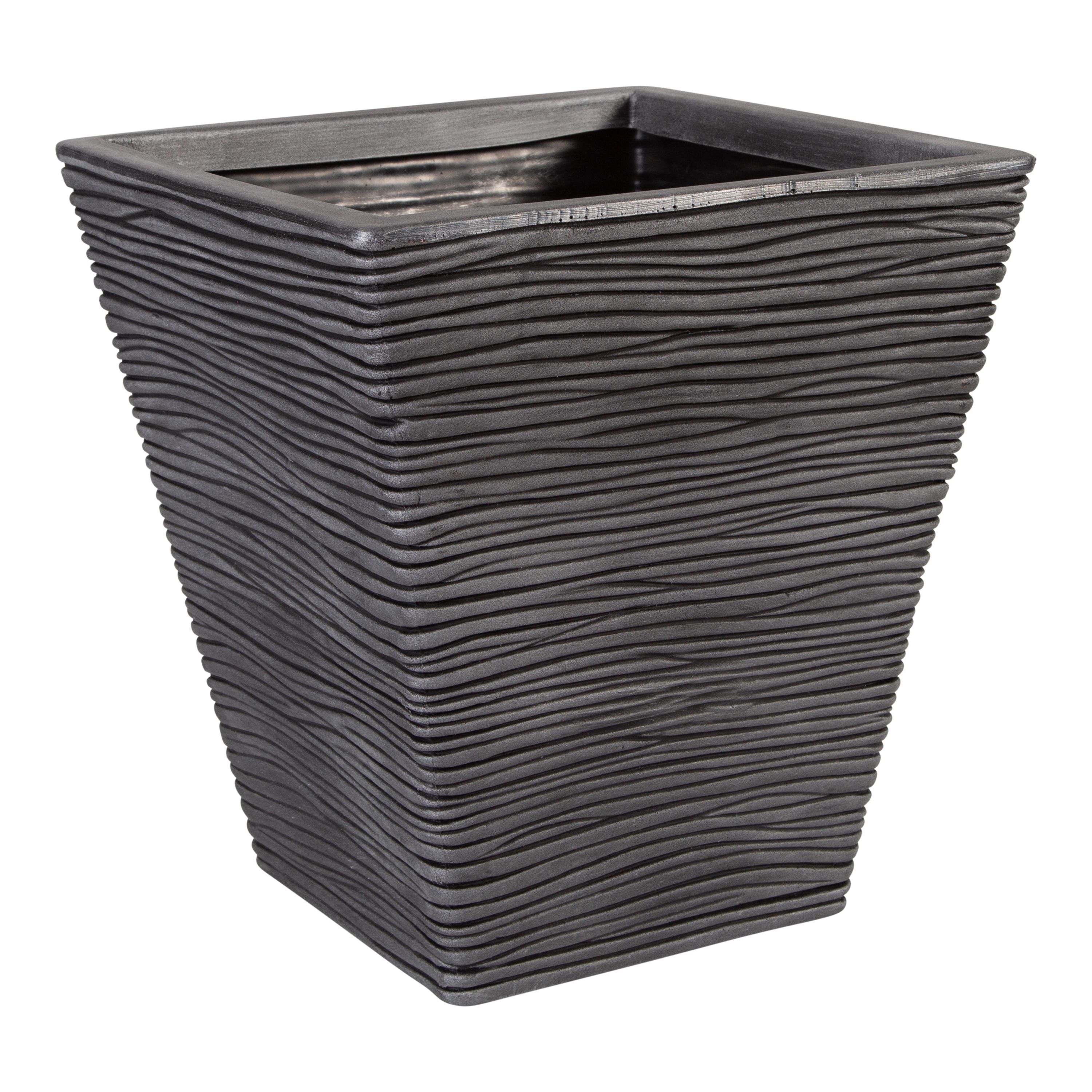 Strata Amalfi Ash Plastic Planter (H)45cm (W)30cm