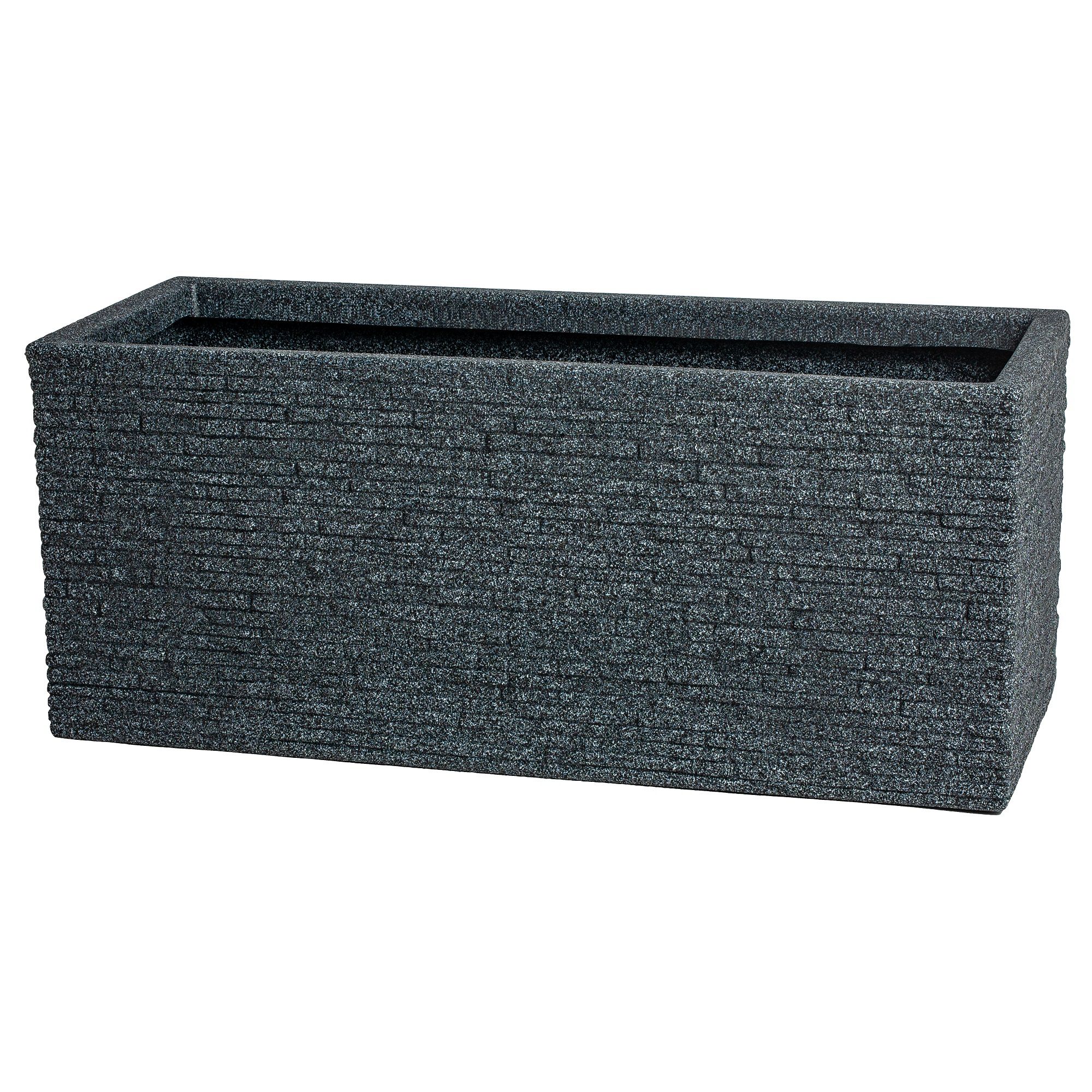 Strata Amalfi Pewter Plastic Rectangular Planter (H)30cm (W)30cm