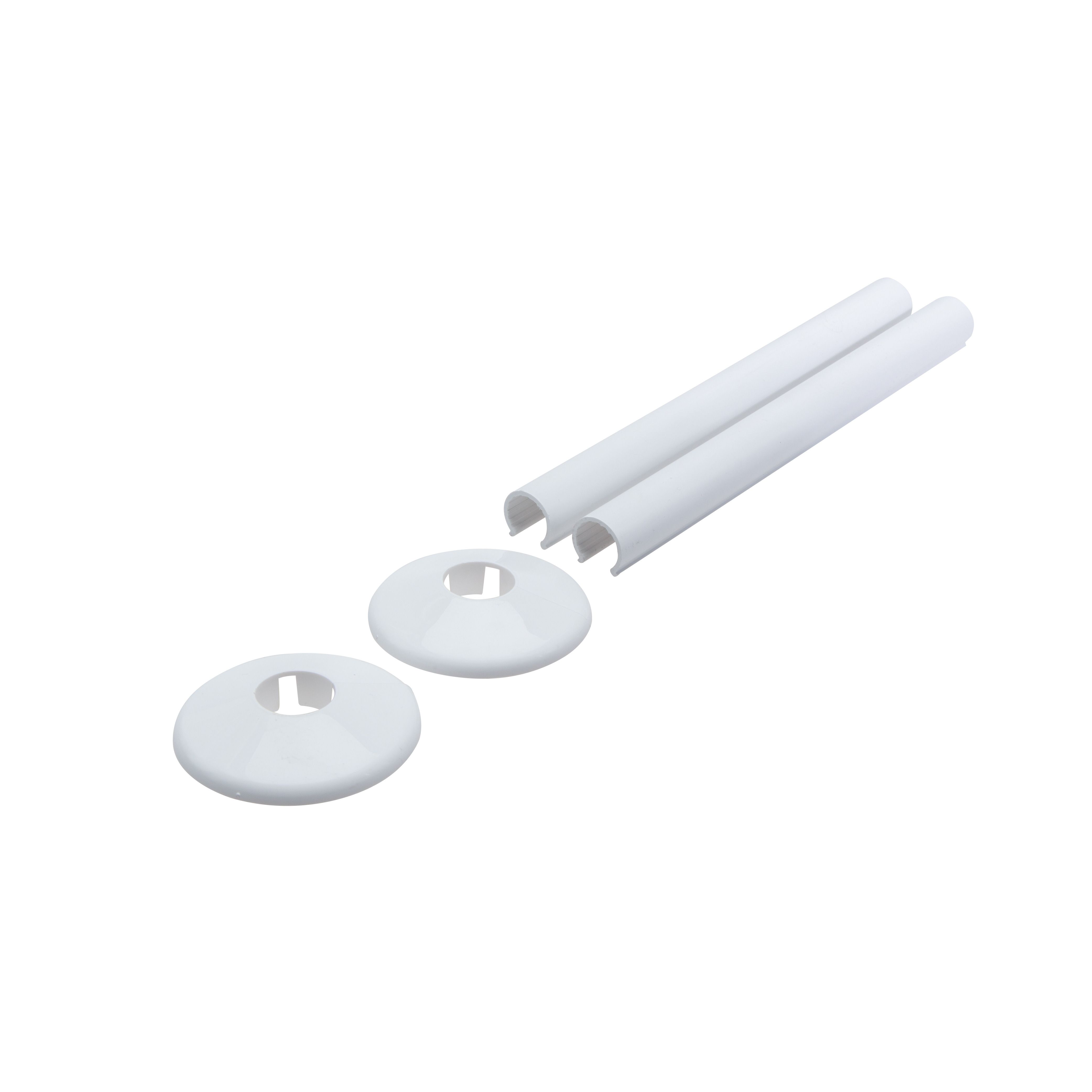 Talon Snappit White Pipe sleeve (Dia)15mm, Set of 2