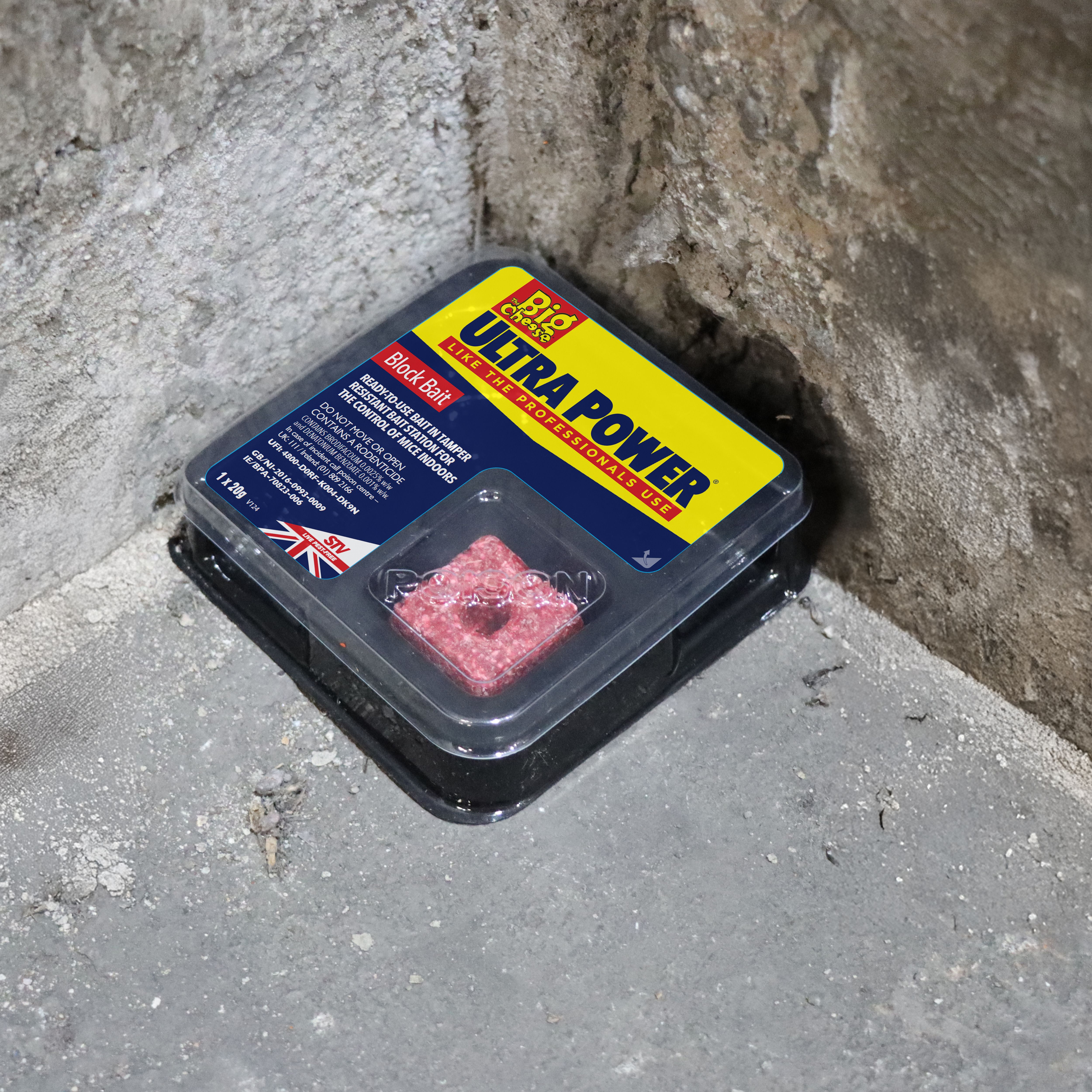 The Big Cheese Ultra Power Rodent bait station, Pack of 5 (H)500mm (W)100mm