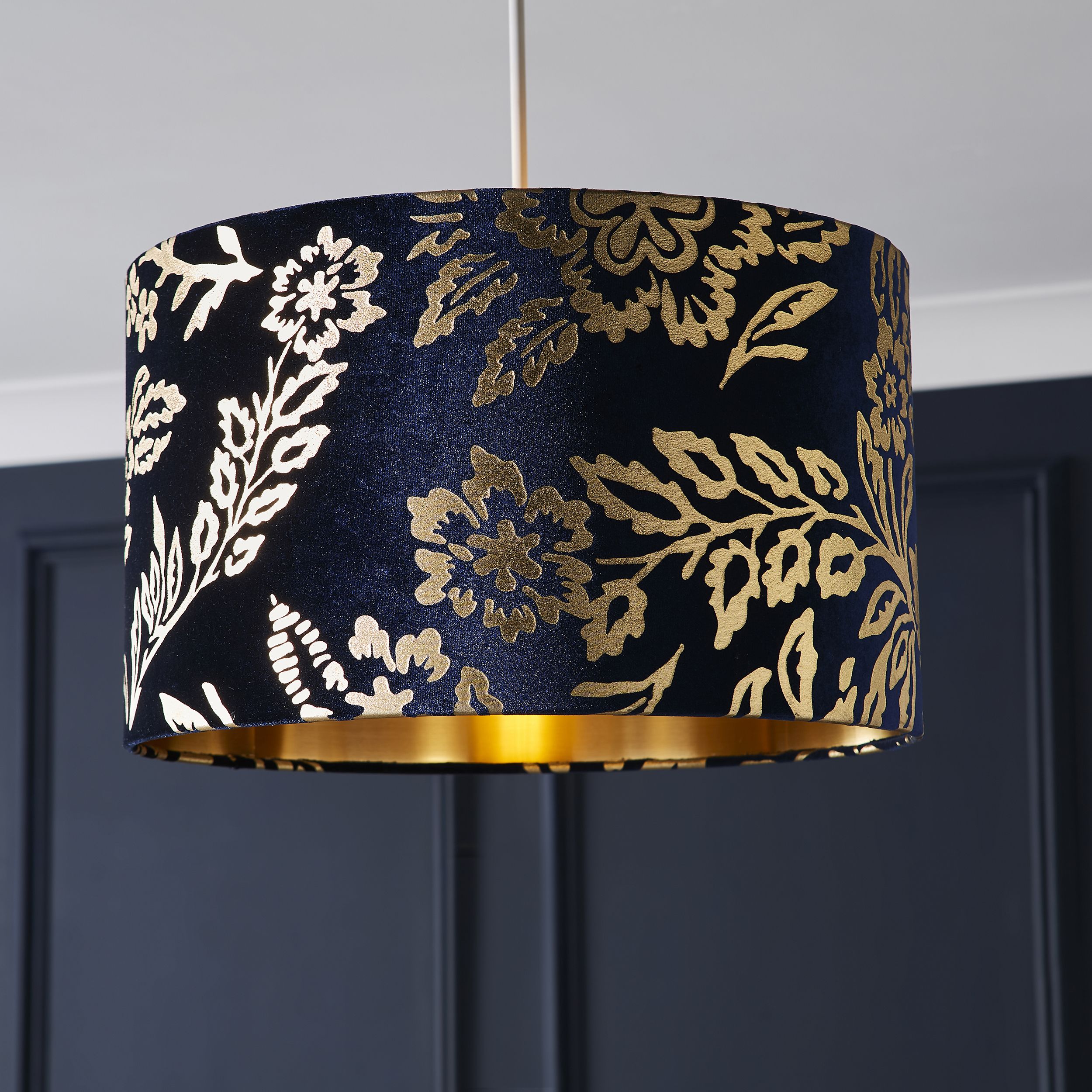 Navy light shade store