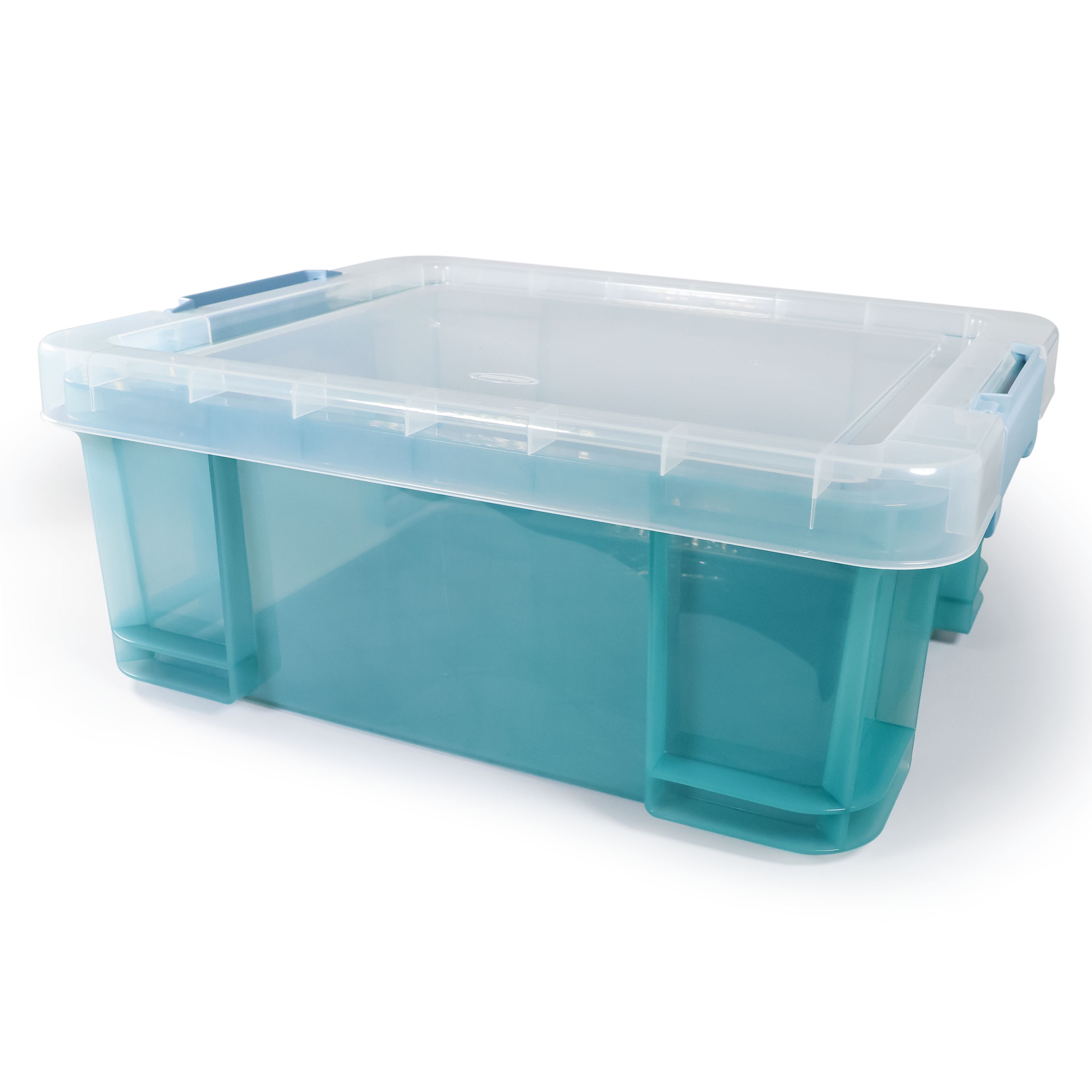 Tontarelli Pro store Heavy duty Blue 18L Medium Plastic Stackable ...