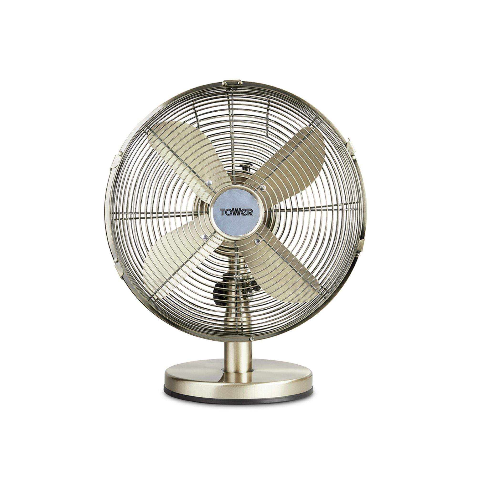 Gold desk fan store