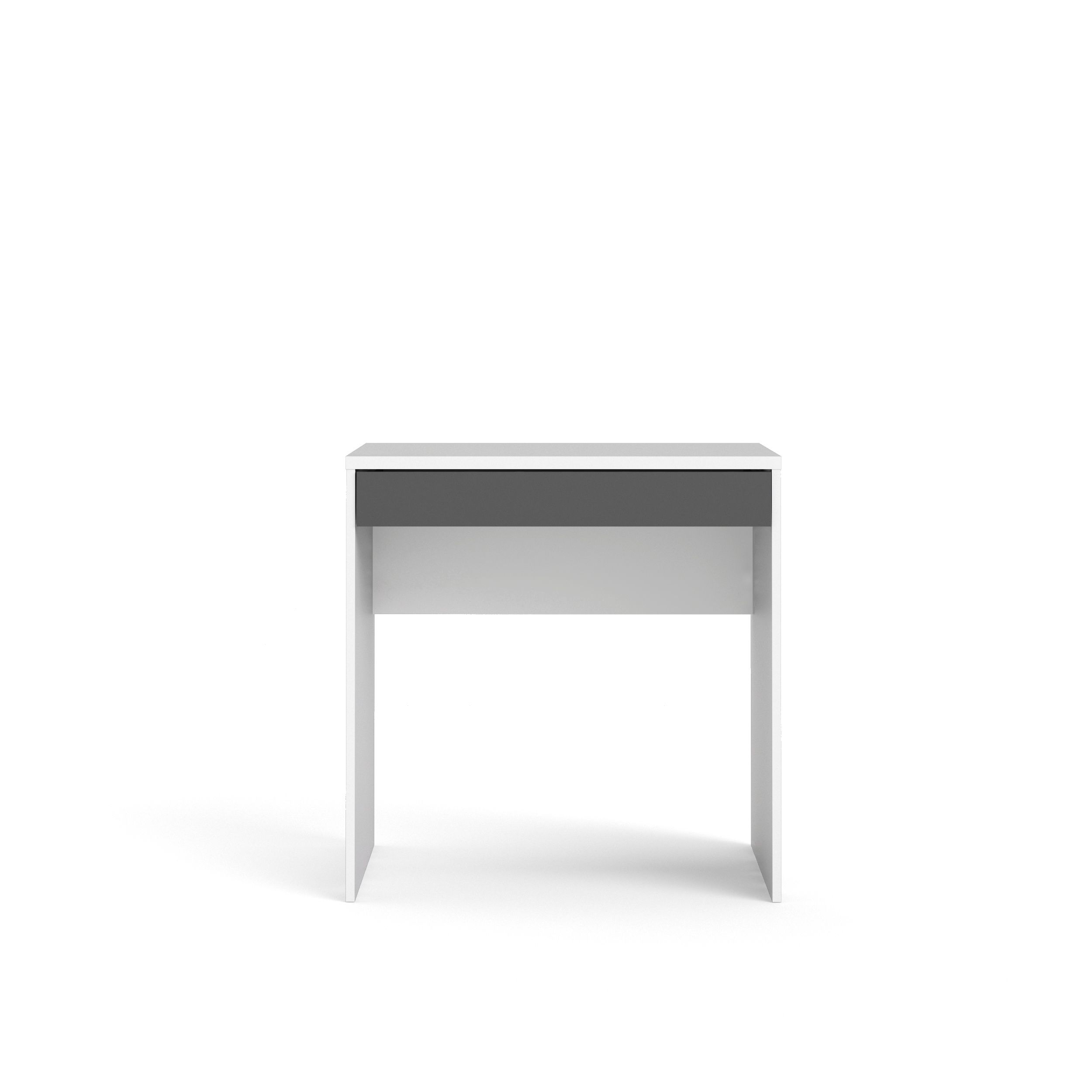 Tvilum Liten Grey 1 drawer Desk H 765mm W 747mm D 482mm