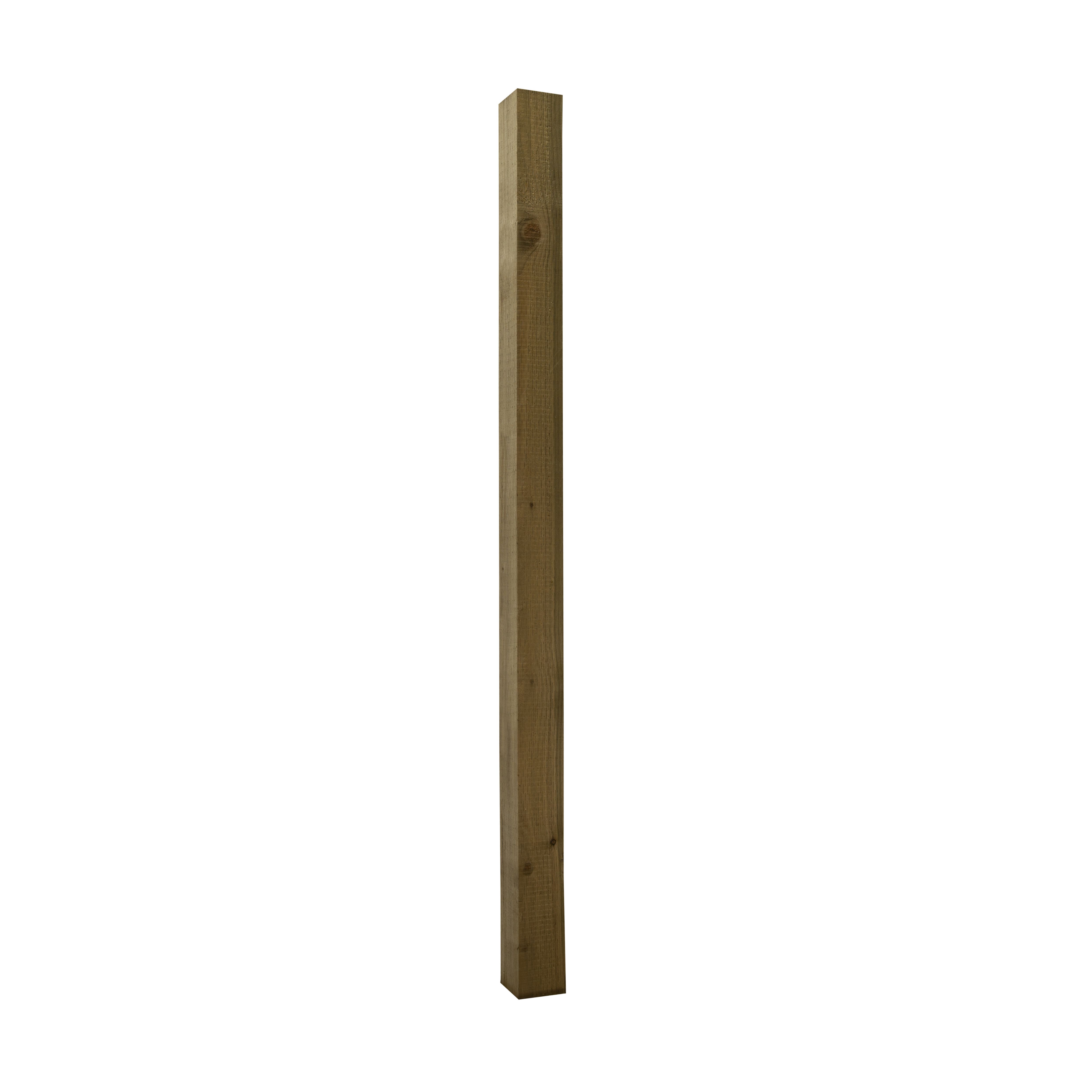 UC4 Green Square Wooden Fence post (H)1.8m (W)100mm, Pack of 5 | Tradepoint