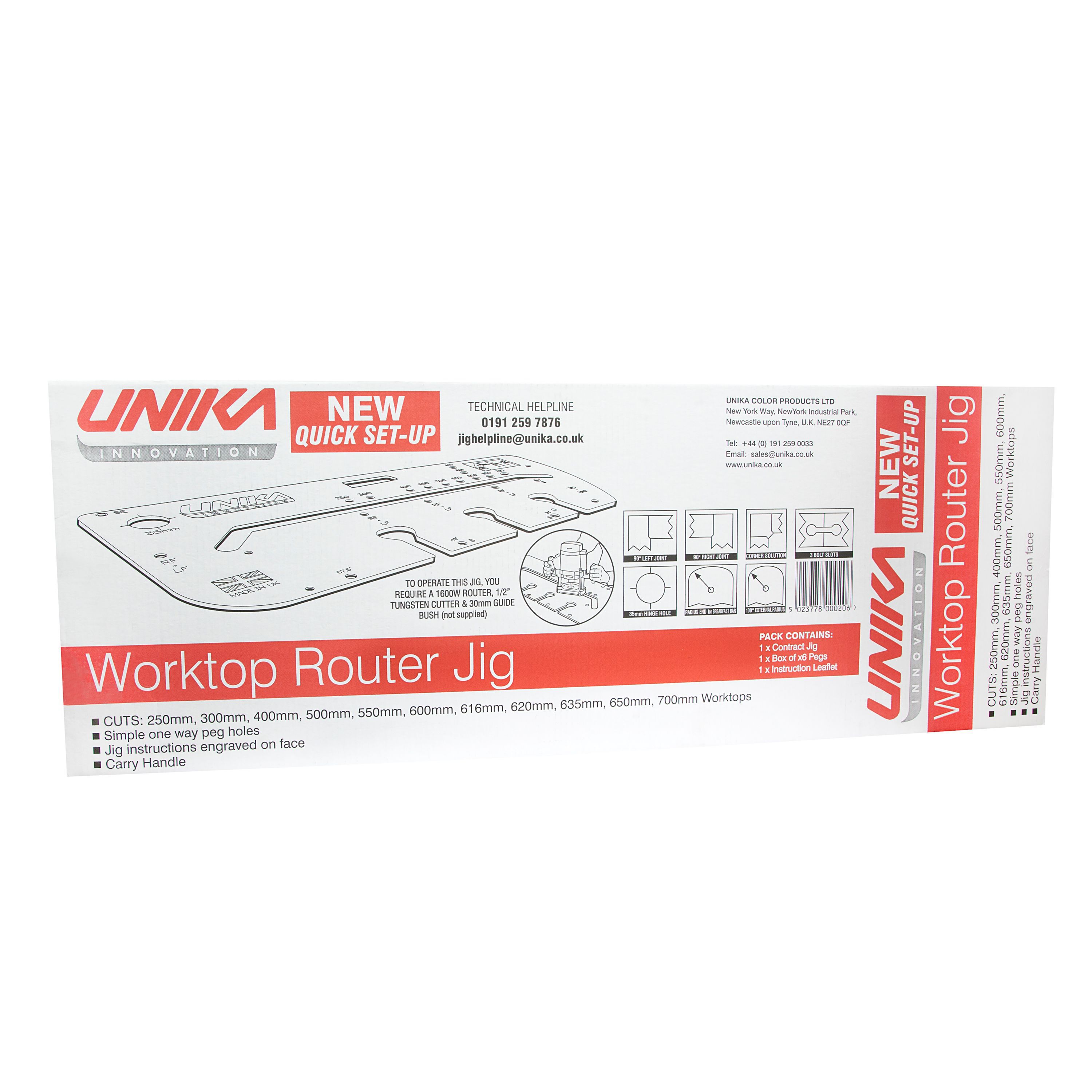 Unika worktop jig store