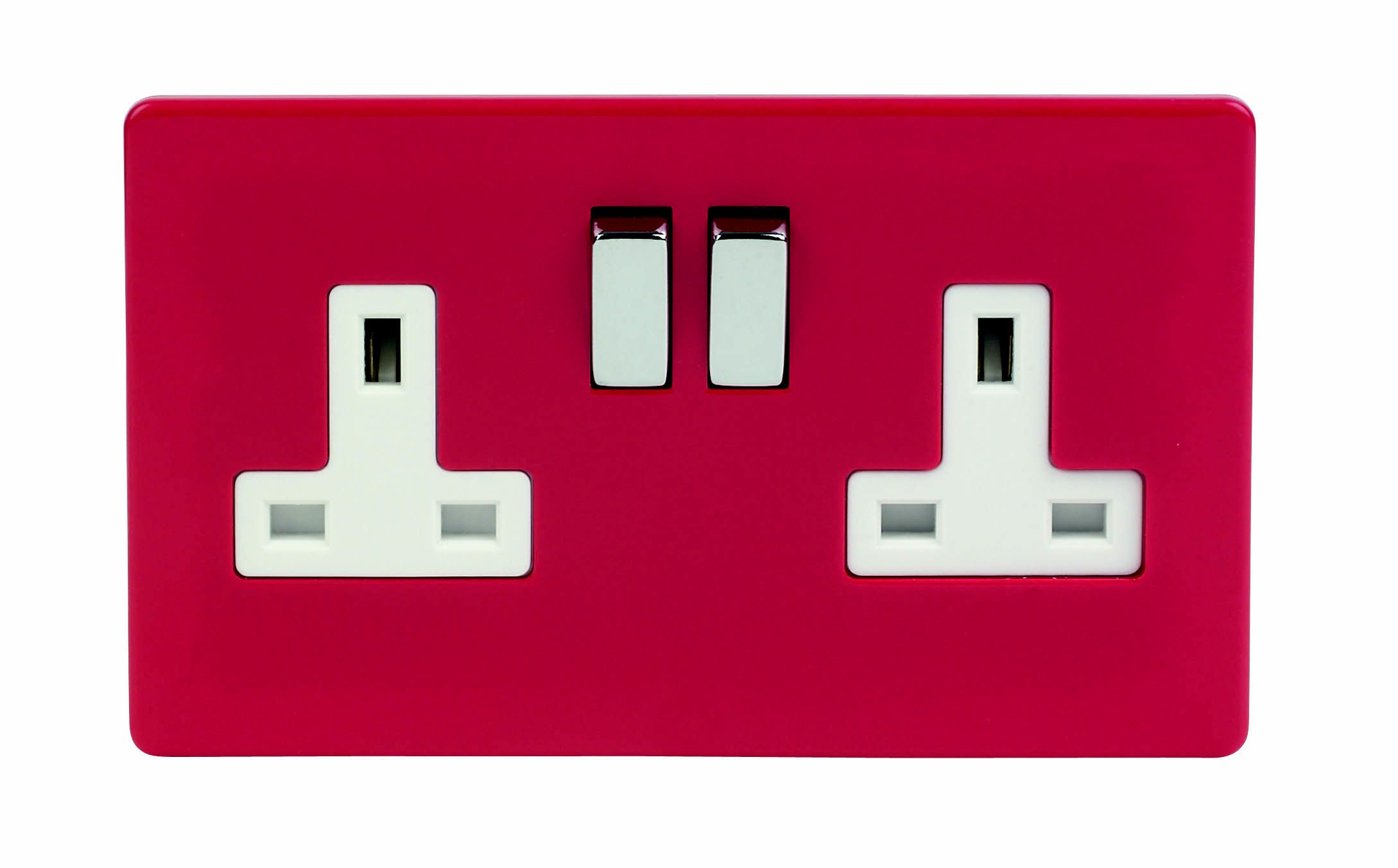 Varilight 13A Socket & White inserts | Tradepoint