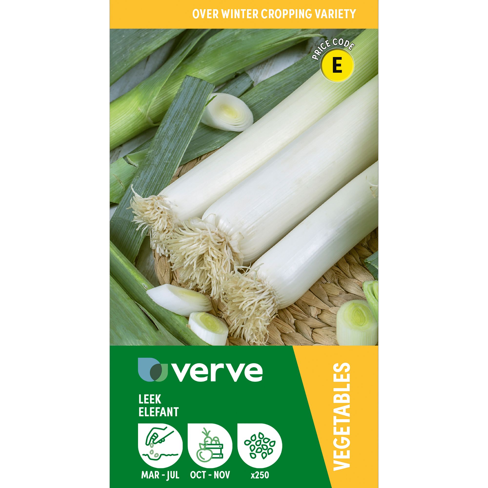 Verve Leek 'Elefant' Vegetable Seeds