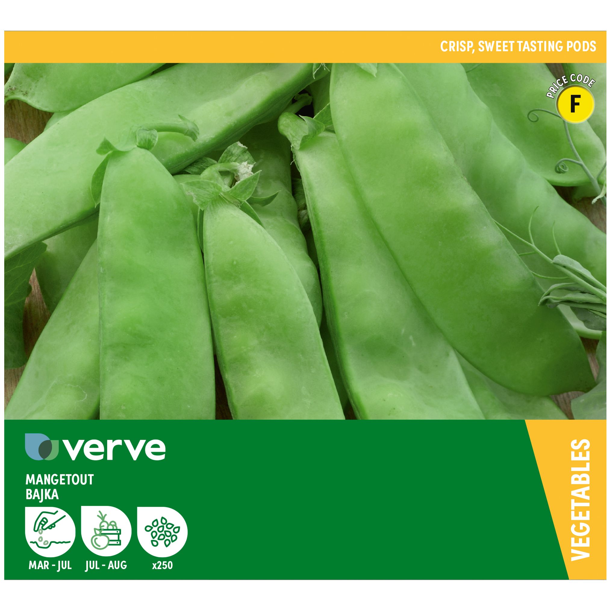 Verve Mangetout 'Bajka' Vegetable Seeds