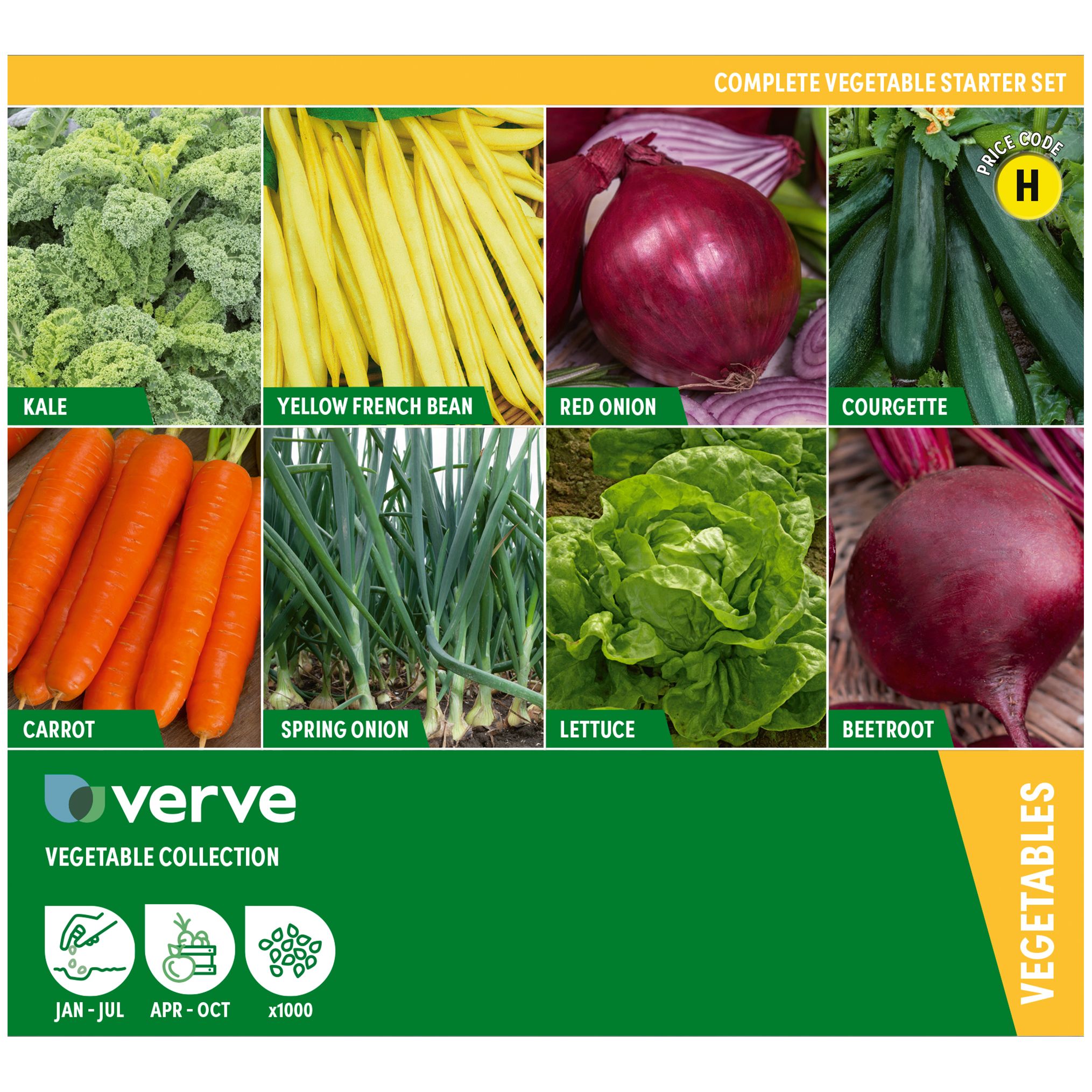 Verve Mixed vegetable 'Mixed Collection' Vegetable Seeds