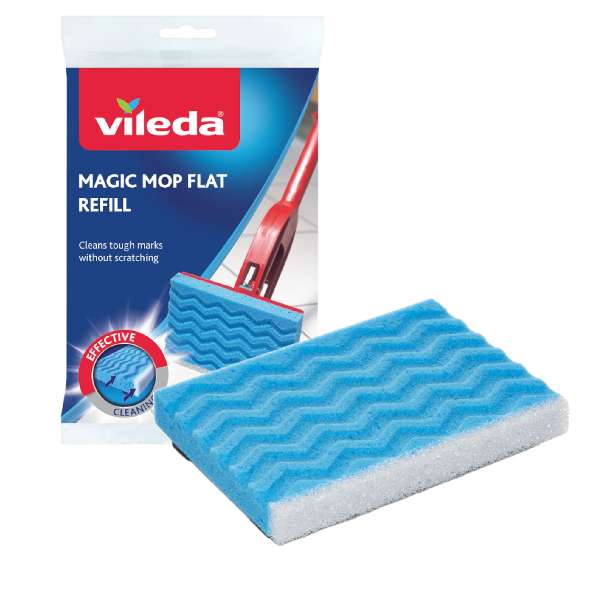 Vileda Magic Mop Synthetic Sponge mop refill, (W)135mm