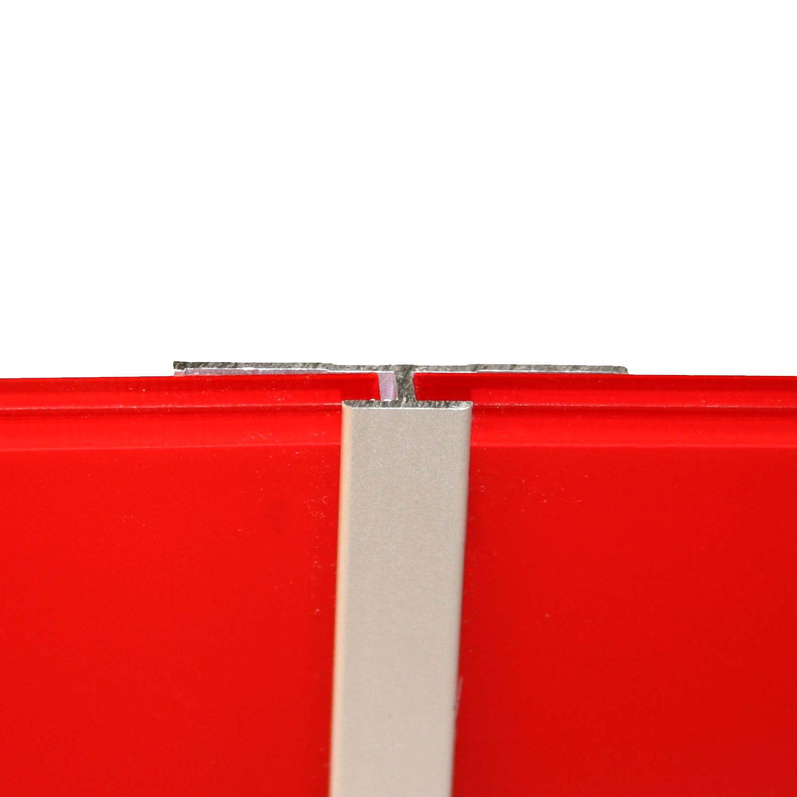 Vistelle H-shaped Panel straight joint (L)2500mm - Matt silver effect