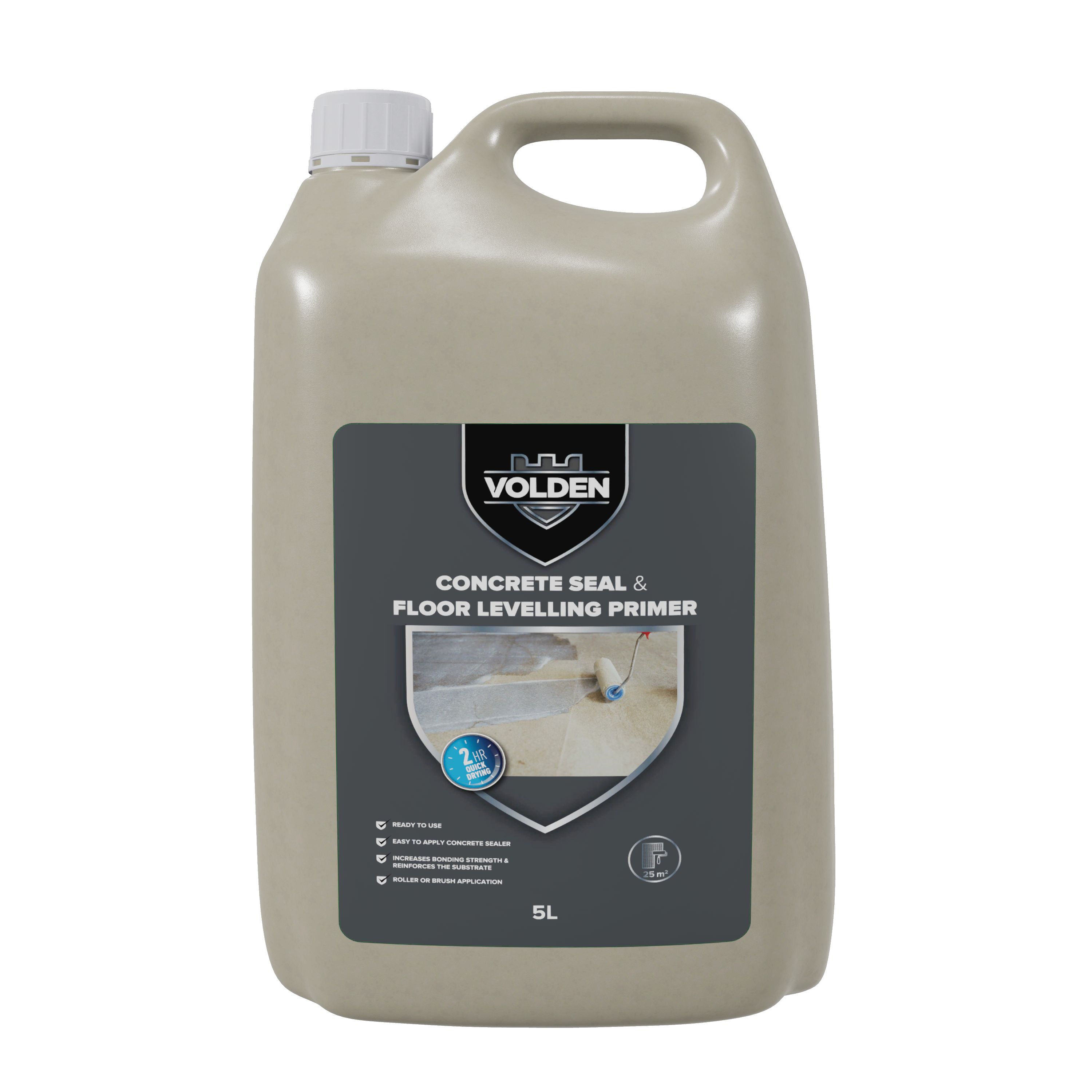 Volden Concrete seal & floor levelling White Universal primer, 5L, 5kg ...