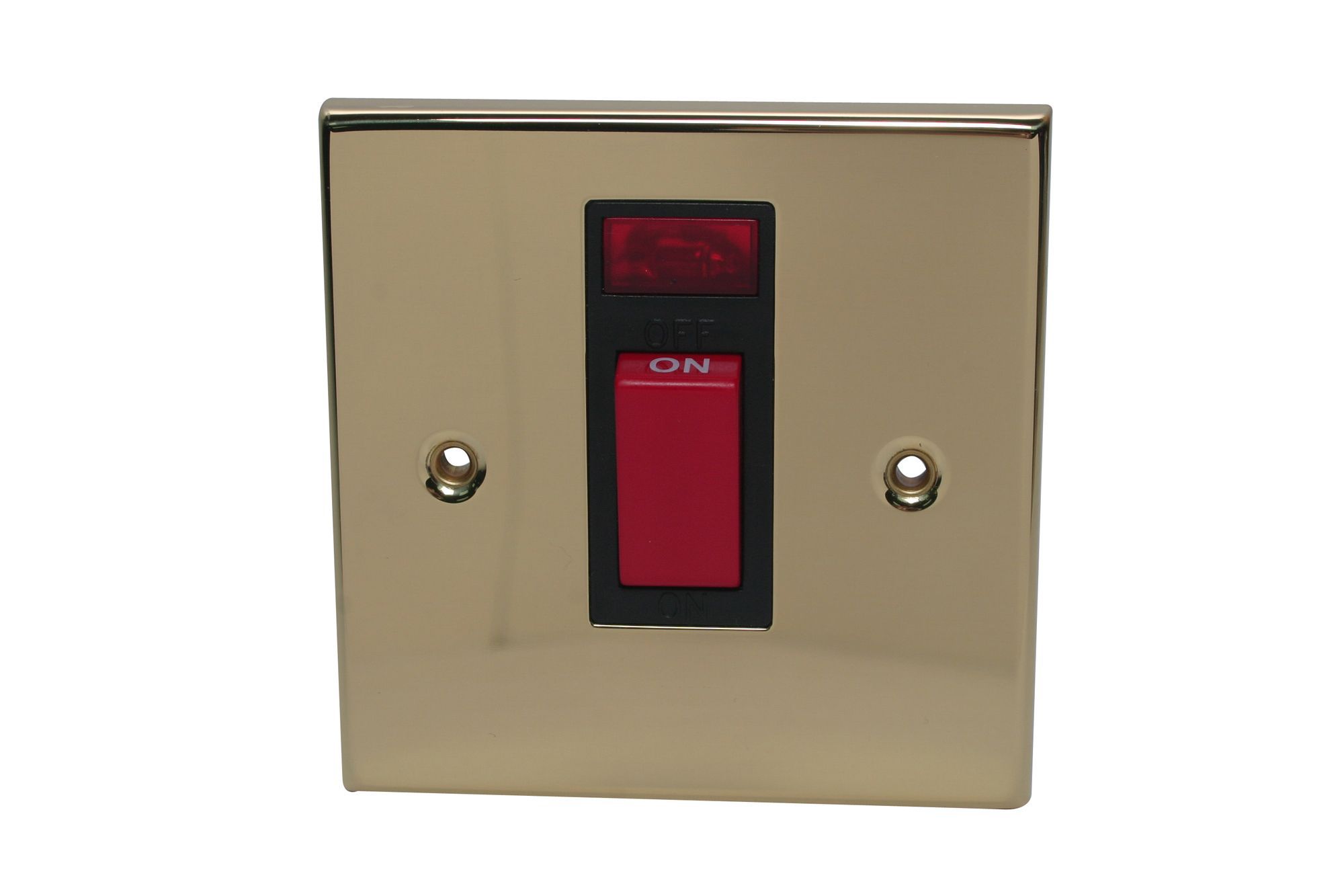 Volex Brass 45A Cooker Switch
