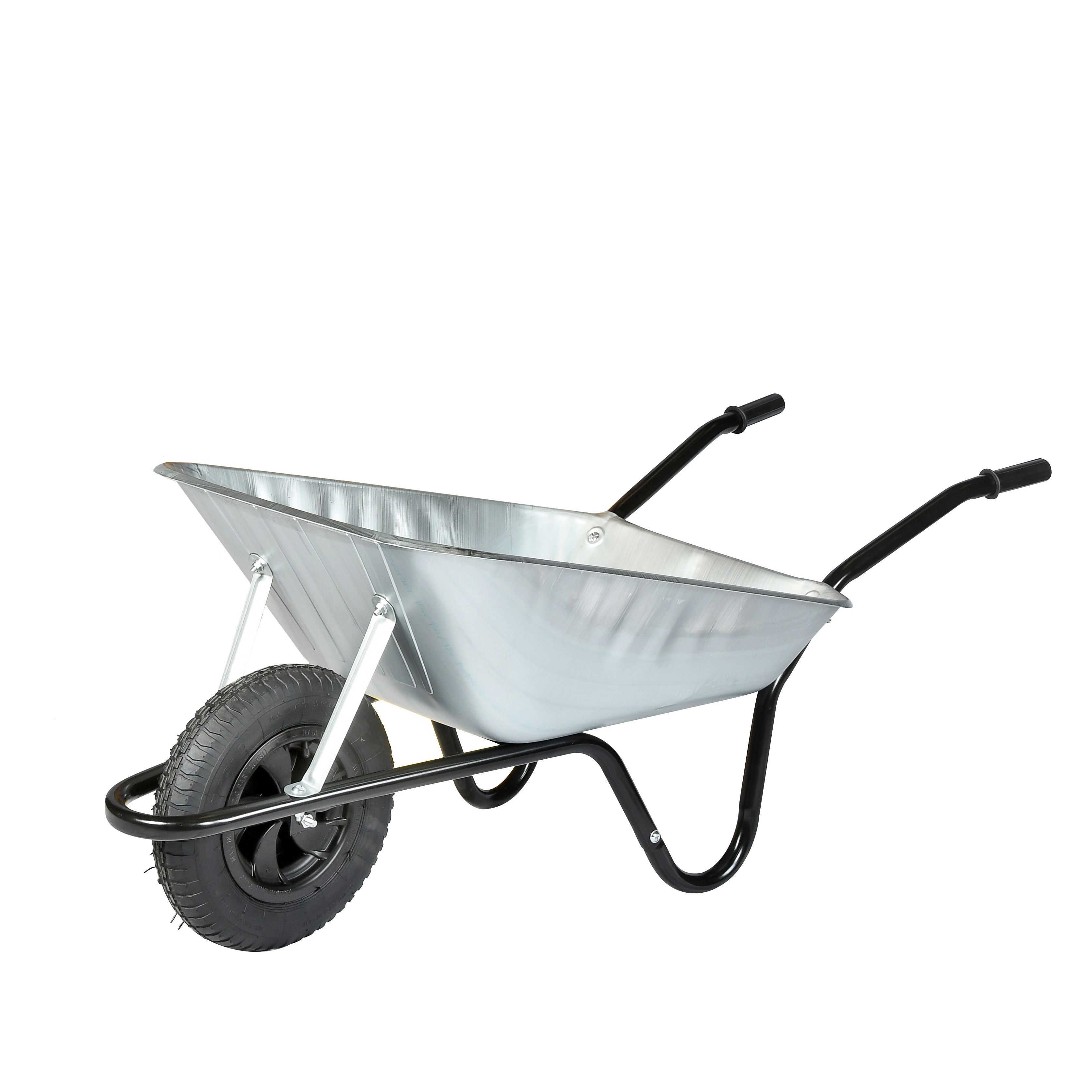 Walsall Wheelbarrows Easiload Plastic Galvanised 85L Heavy duty ...