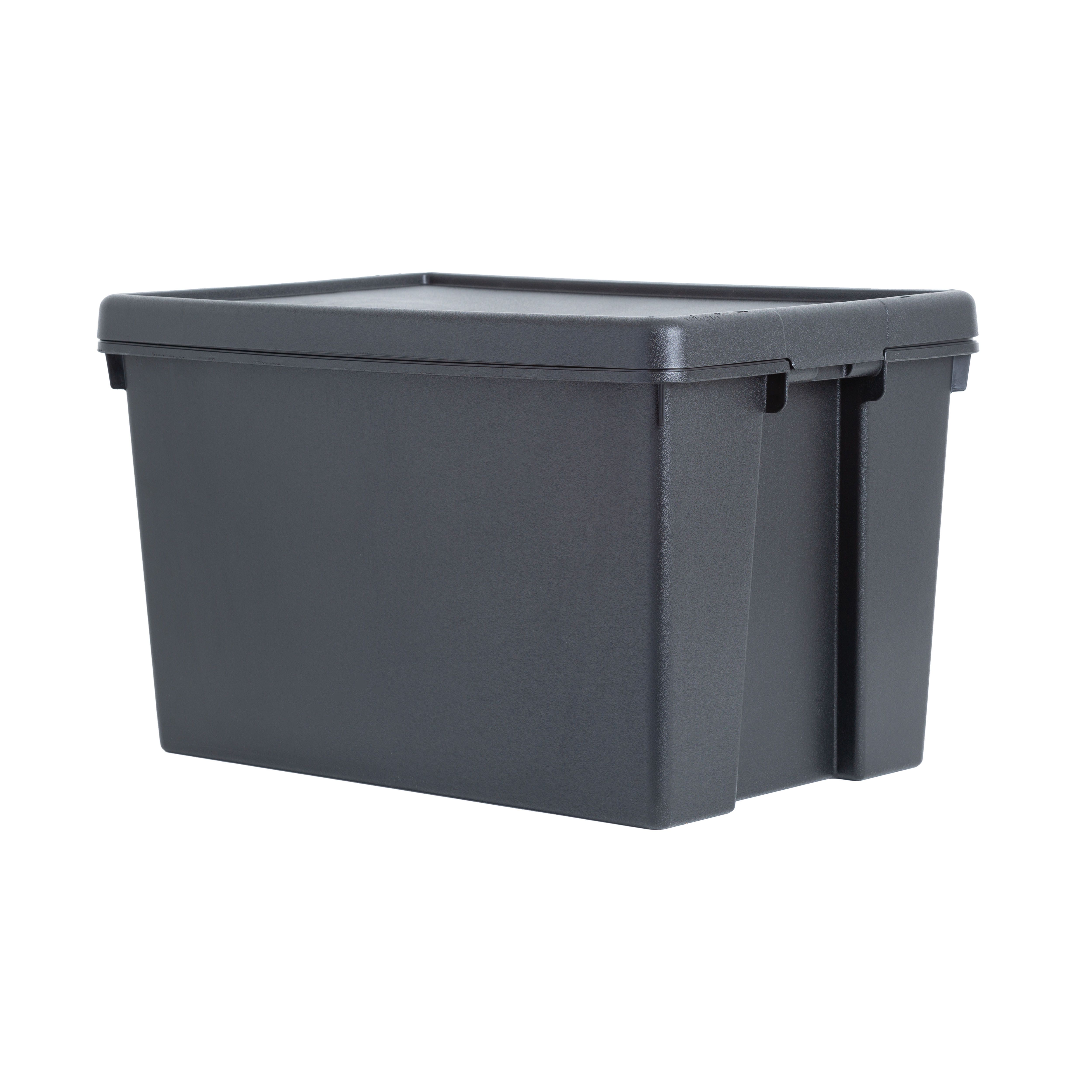 Wham Bam Heavy duty Black Matt 62000L Large Stackable Storage box & Lid ...