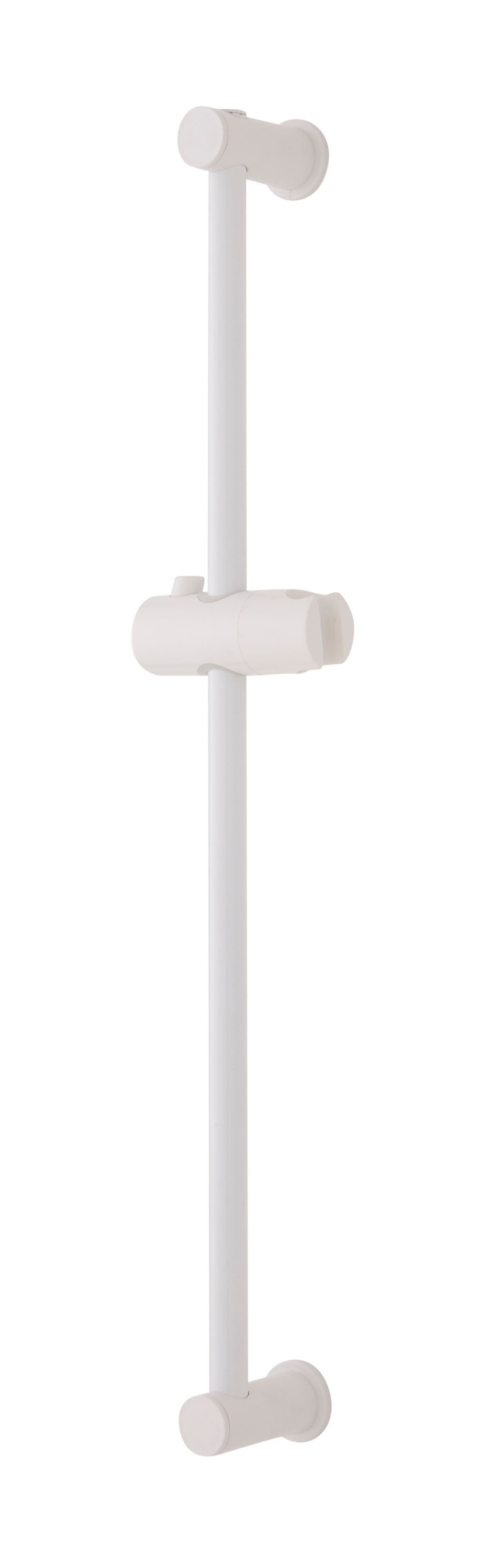 White Straight Shower riser rail | Tradepoint