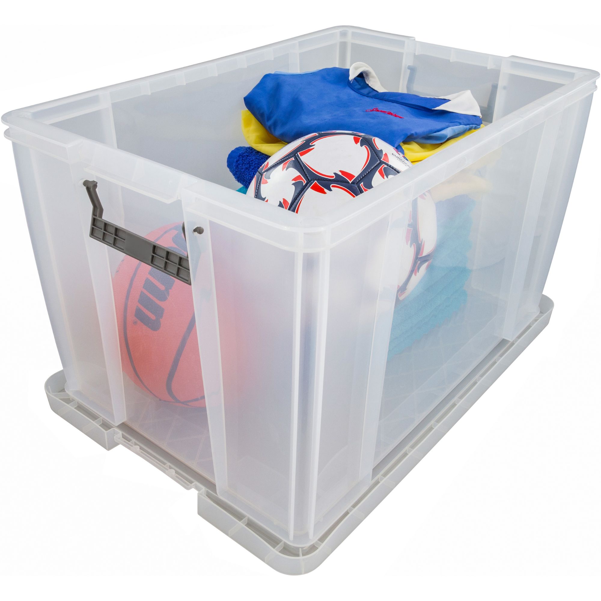Whitefurze Allstore Heavy duty 85L Large Plastic Stackable Storage box ...